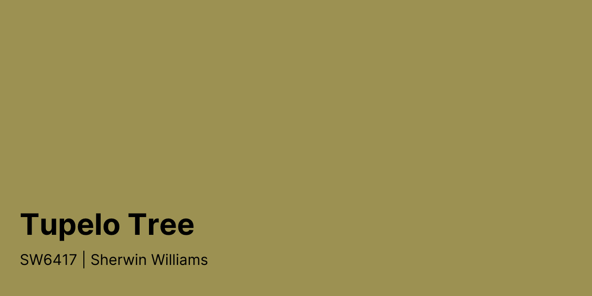 Sherwin Williams Tupelo Tree SW6417 Paint Color | PaintPlan